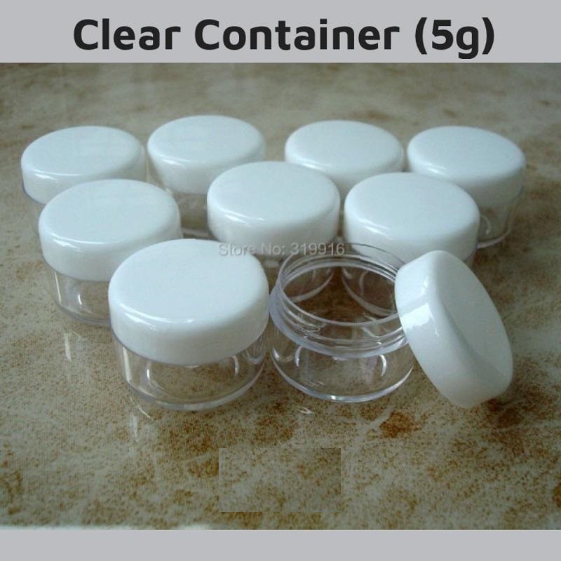 Clear Plastic Container (5g) - The Mehendi Lounge, Mauritius